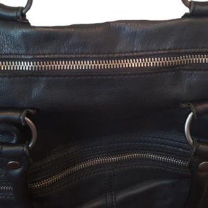Linea Pelle | Bags | Linea Pelle Black Dylan Foldover Tote | Poshmark